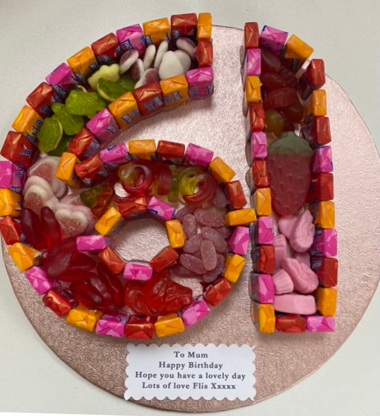 Double Digit Birthday Number Sweet Cake - Any Age & Personalised - Etsy