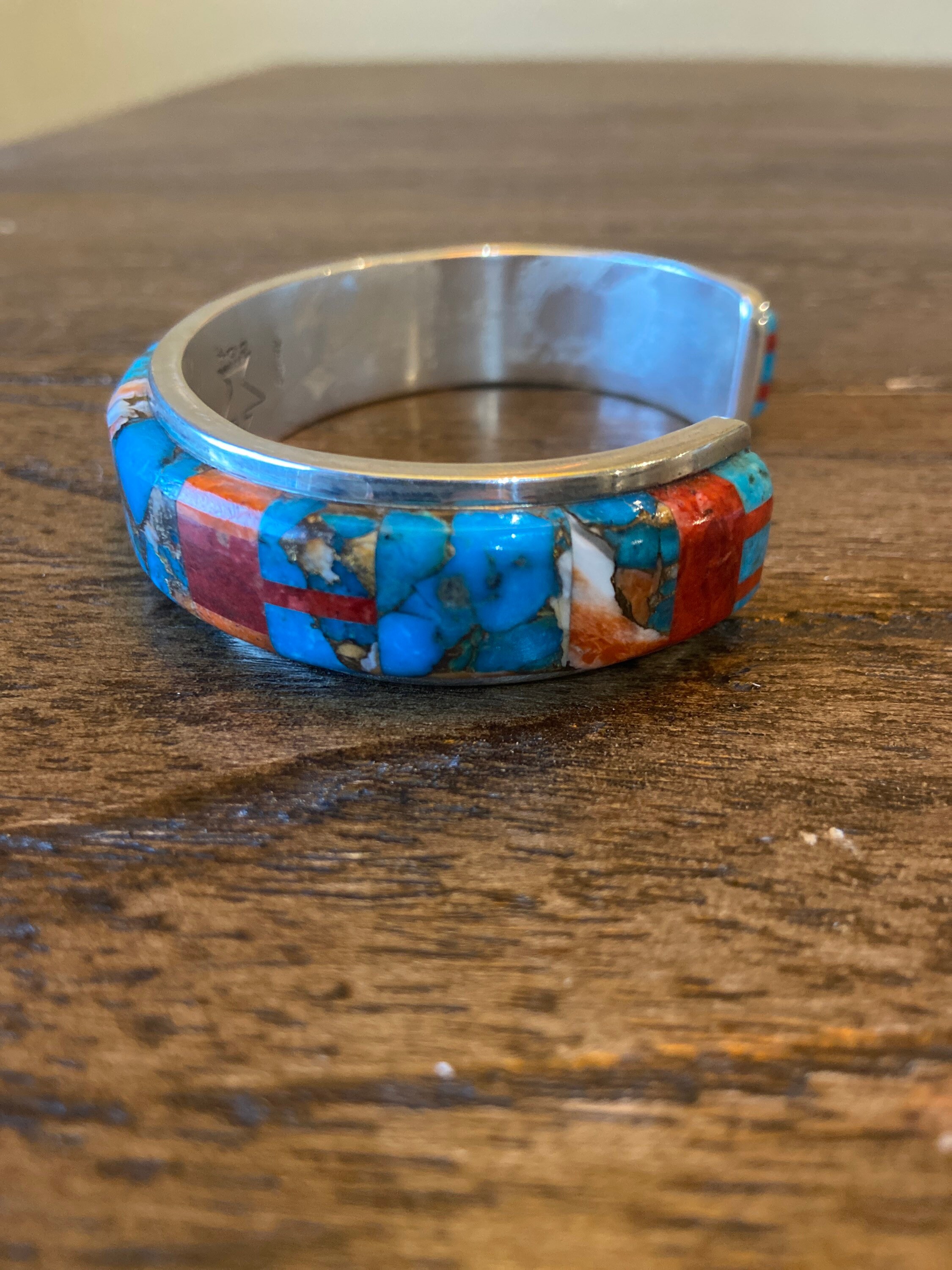 LARGE and BOLD Daniel Coriz Santo Domingo Multi Stone Inlay | Etsy