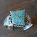 Steven Begay Navajo Bracelet, High Grade Kingman Turquoise and Sterling ...