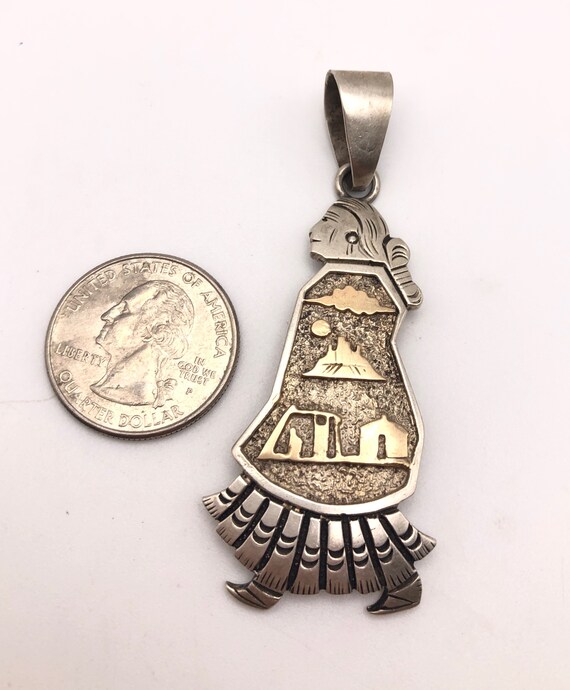 Richard Begay Navajo 14K Gold and Sterling Silver Ove… - Gem