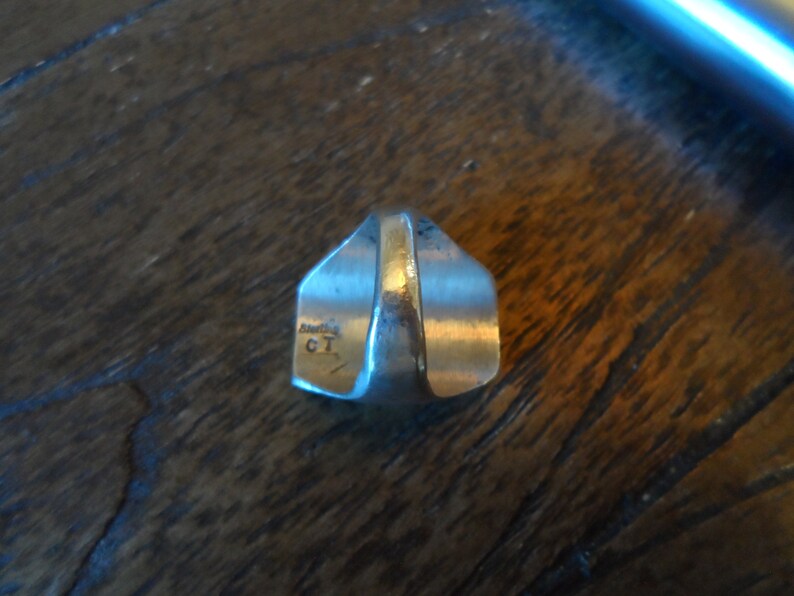 Navajo Micro Inlay Ring Clayton Tom Multi Stone and Sterling | Etsy