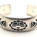 Weaver Selina Hopi Sterling Silver Overlay Cuff Bracelet - Etsy