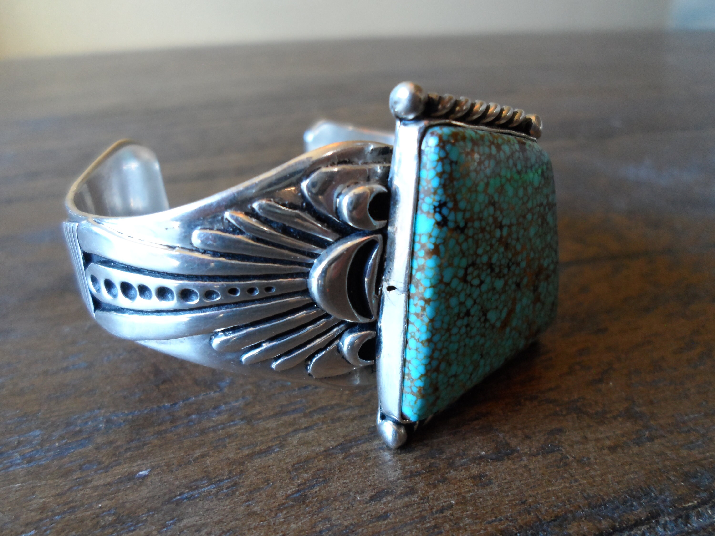Steven Begay Navajo Bracelet High Grade Kingman Turquoise and - Etsy