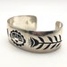 Weaver Selina Hopi Sterling Silver Overlay Cuff Bracelet - Etsy