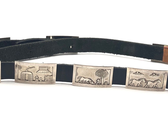 J Belone Leather and Sterling Silver Storyteller Hat Band - Etsy