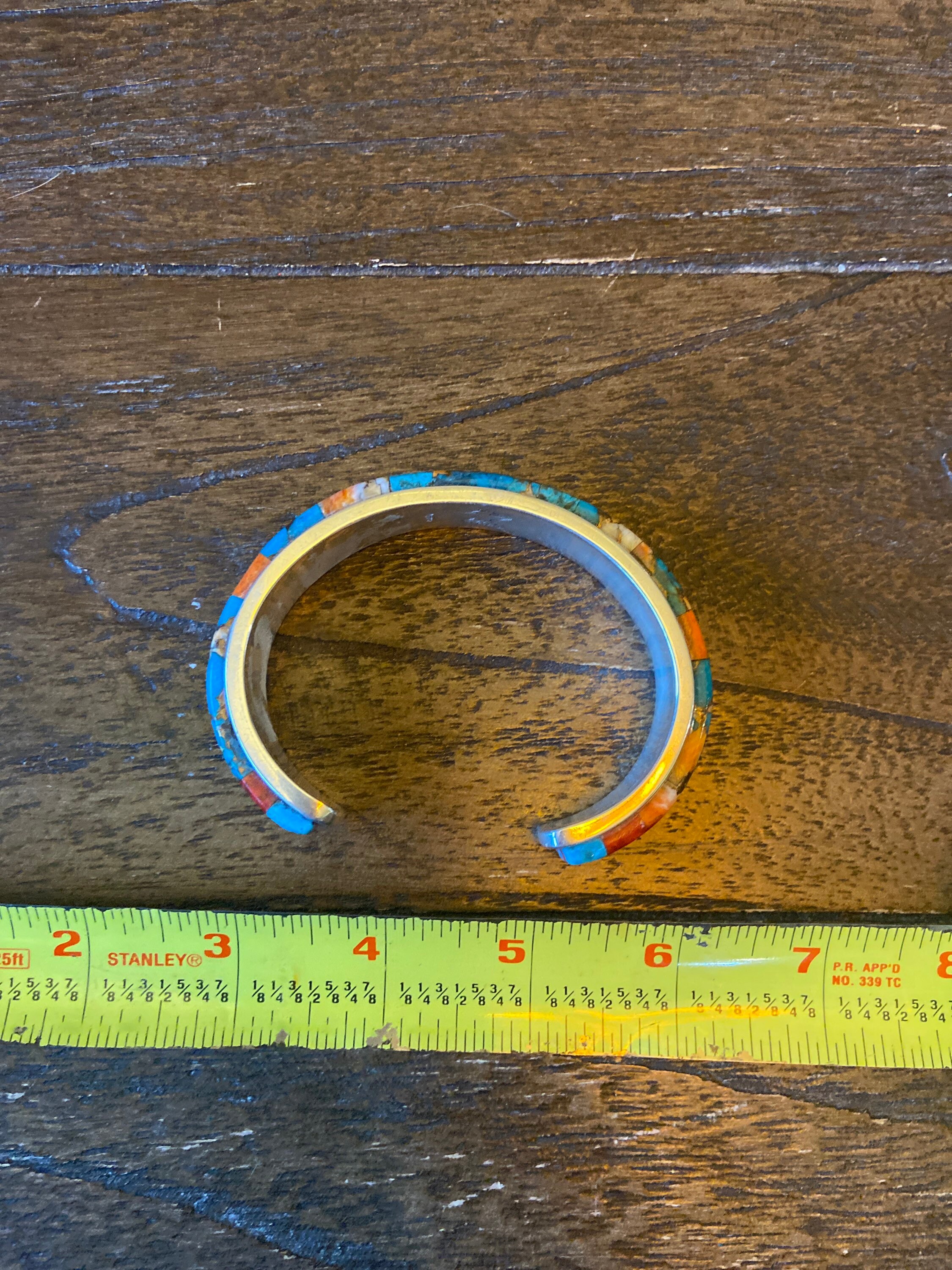 LARGE and BOLD Daniel Coriz Santo Domingo Multi Stone Inlay | Etsy