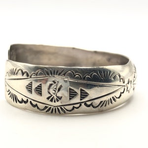 Gilbert Begay Navajo Sterling Silver Stamped Bracelet Cuff - Etsy
