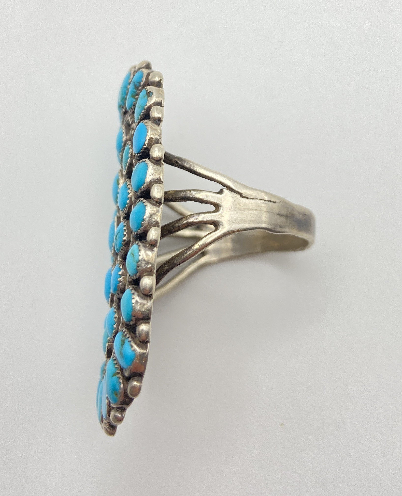 Antique Vintage 1940s-50s Zuni Turquoise and Sterling Silver - Etsy