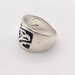 Hopi Overlay Sterling Silver Eagle and Mountain Ring, Size 8-1/2 - Etsy