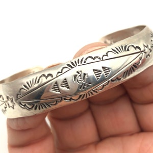 Gilbert Begay Navajo Sterling Silver Stamped Bracelet Cuff - Etsy