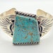 Steven Begay Navajo Bracelet, High Grade Kingman Turquoise and Sterling ...