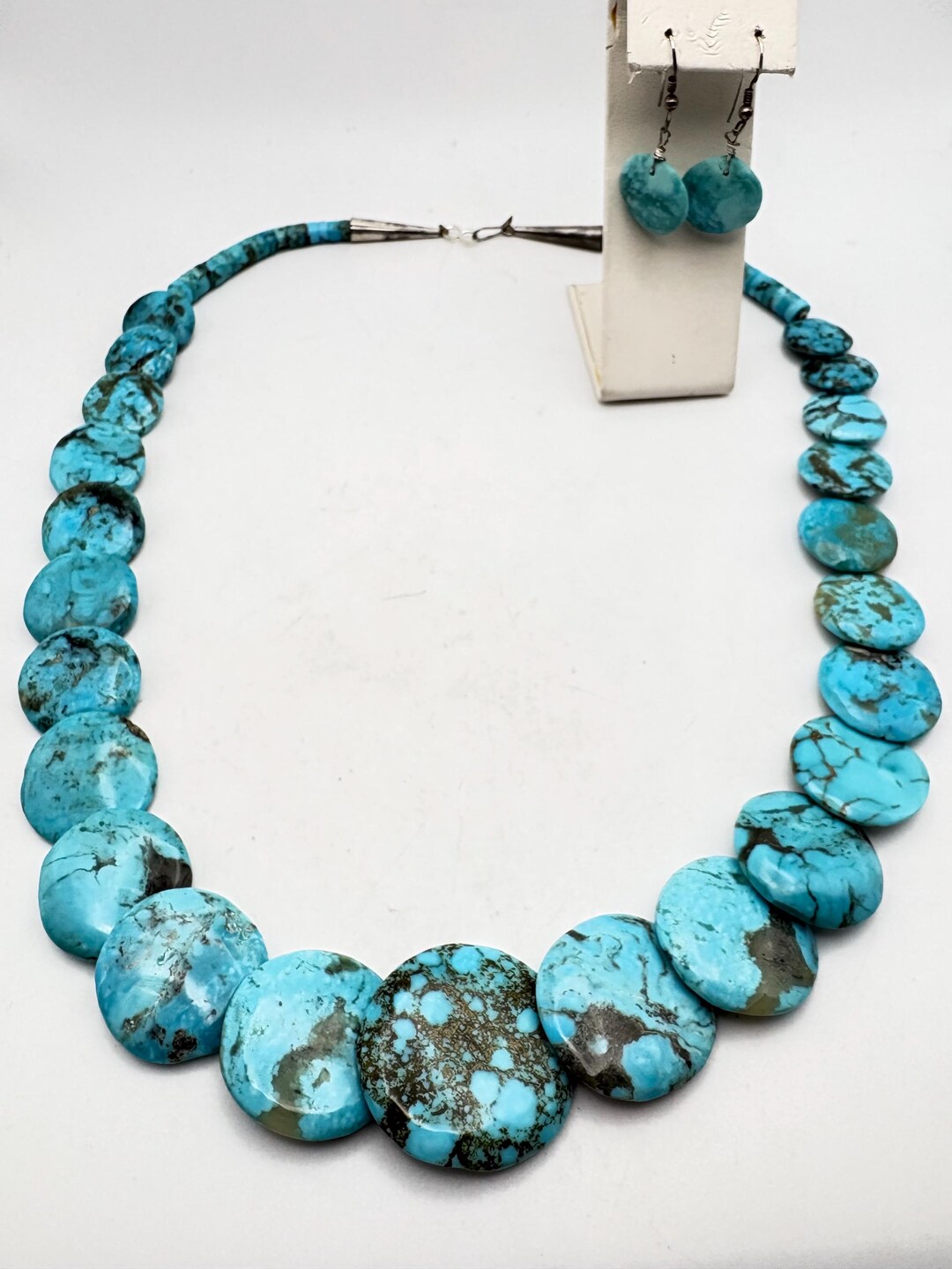 Joanne and Joe Ray Garcia Santo Domingo Turquoise Disc Necklace and ...