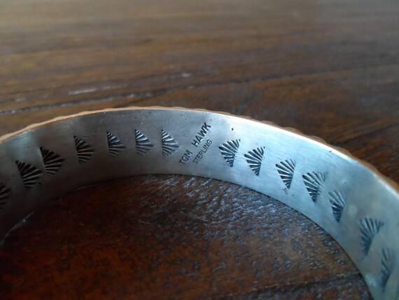 Tom Hawk Navajo Sterling Silver Channel Bracelet, Uni… - Gem