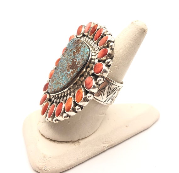 Tonya June Rafael Spiny Oyster and Turquoise Statemen… - Gem