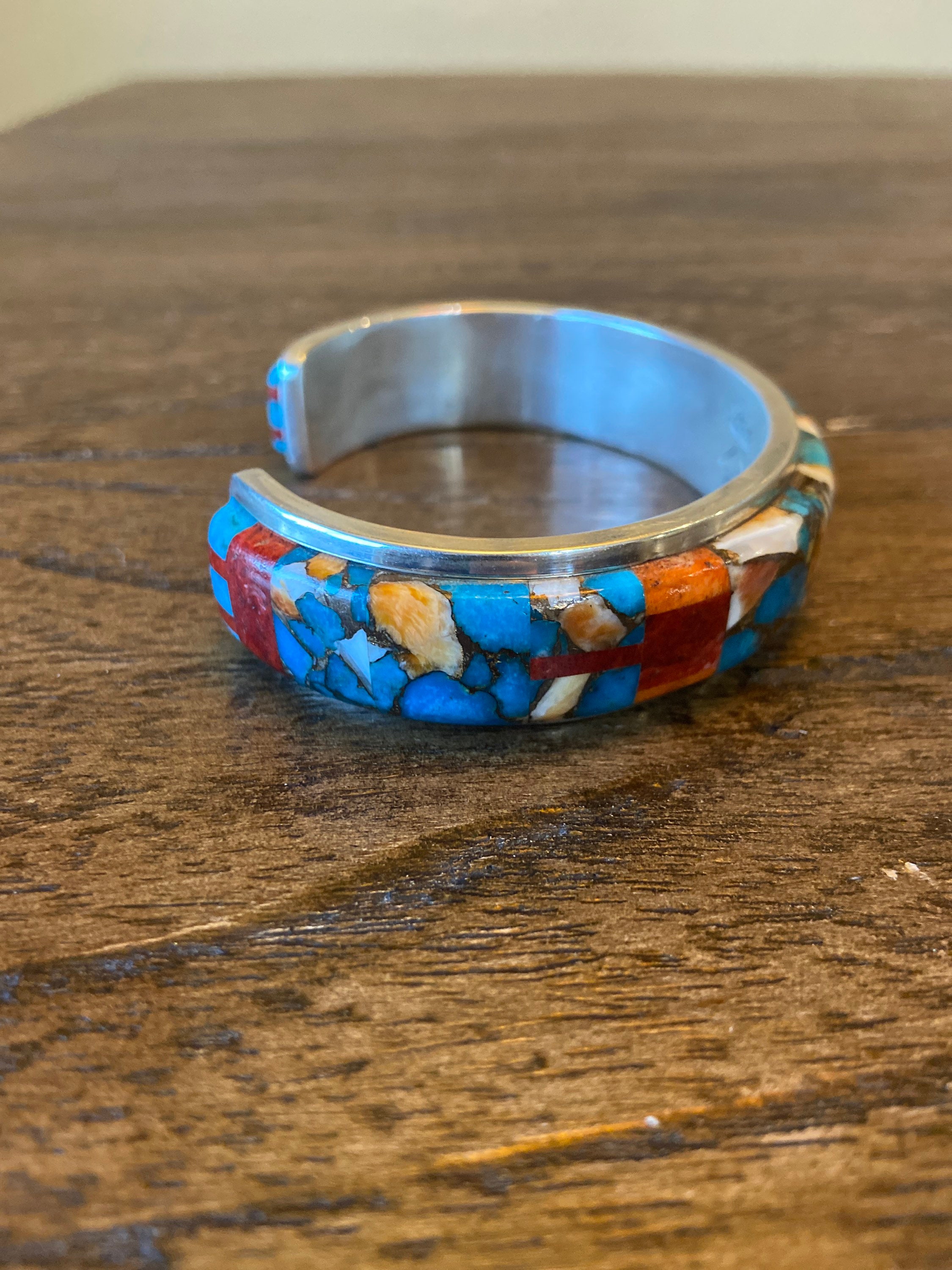 LARGE and BOLD Daniel Coriz Santo Domingo Multi Stone Inlay | Etsy