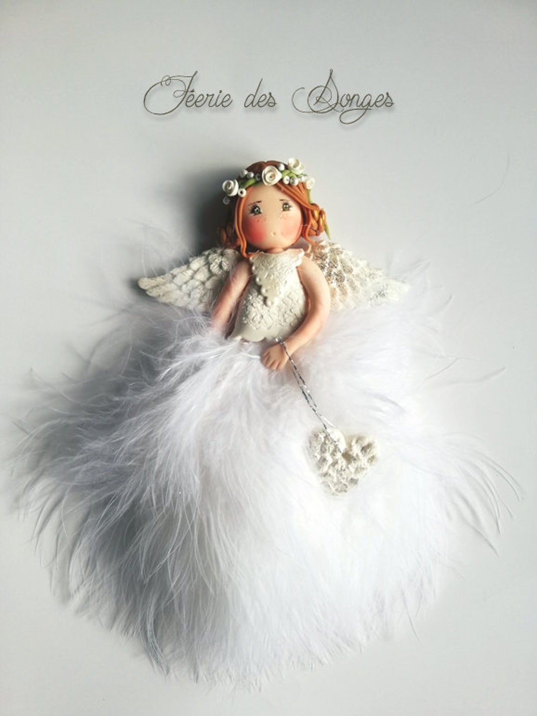 Artemis Angel in Cold Porcelain to Hang - Etsy
