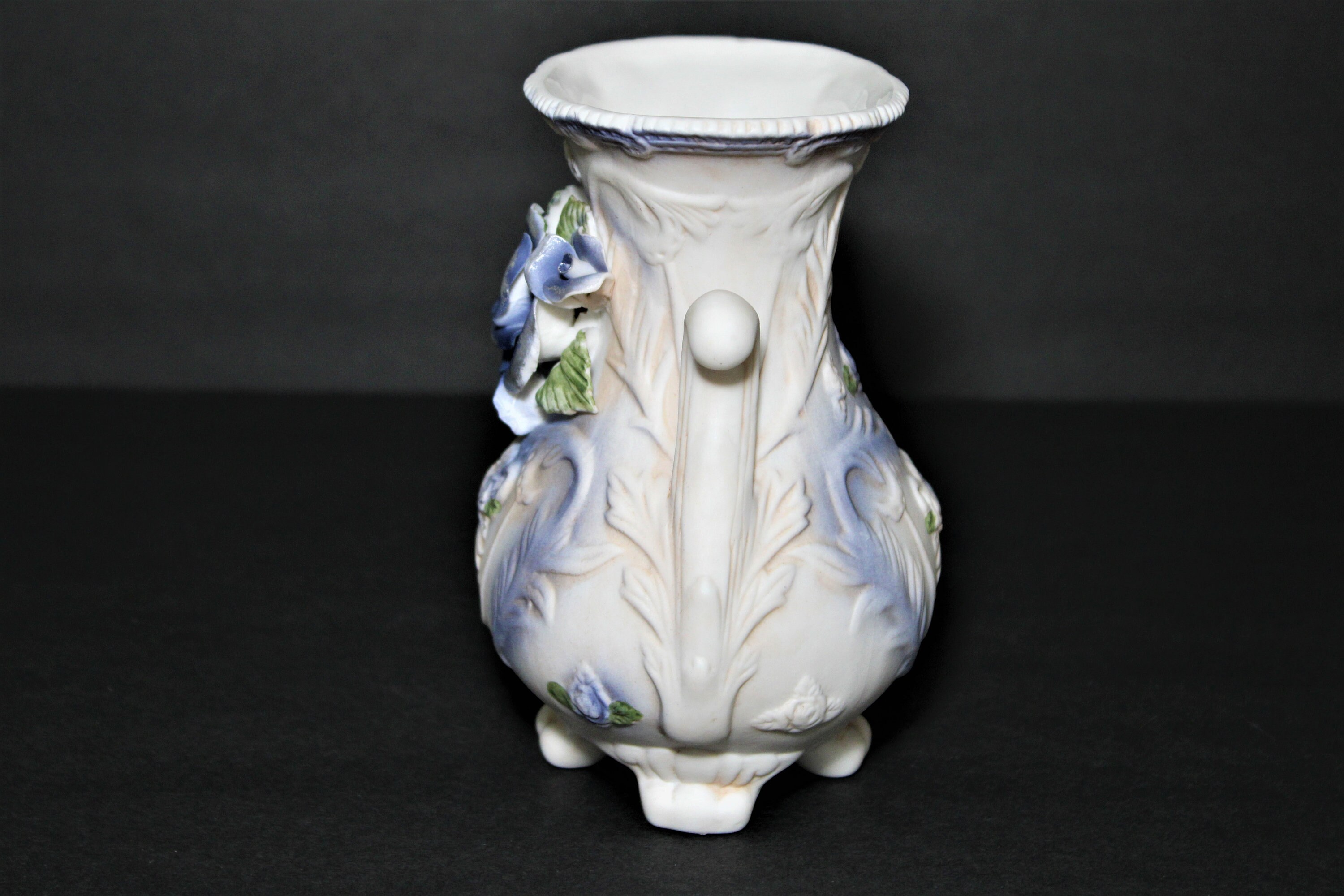 Vintage Porcelain 3D Rose Flower Vase - Etsy UK