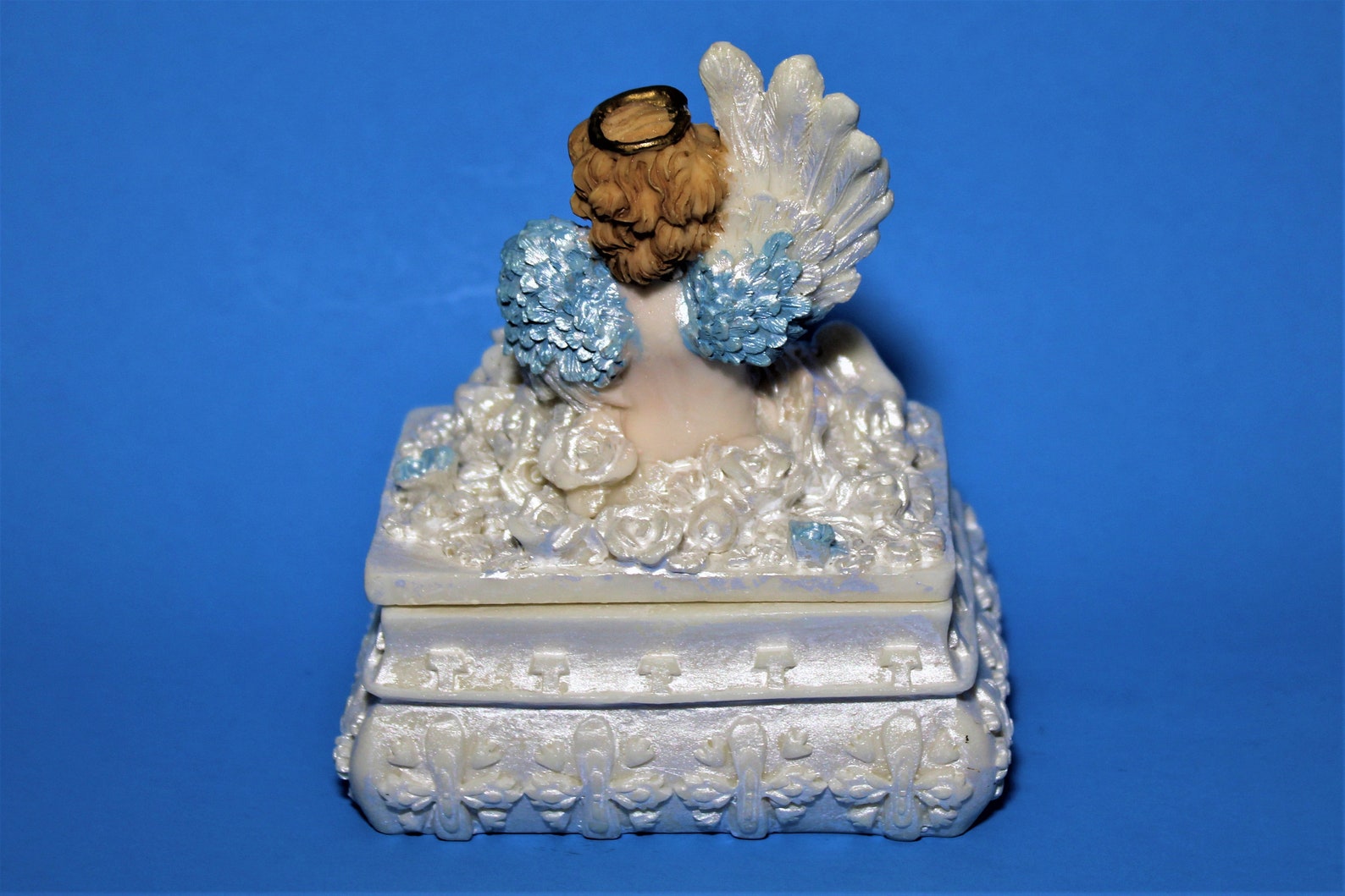Vintage Angel Trinket Box - Etsy