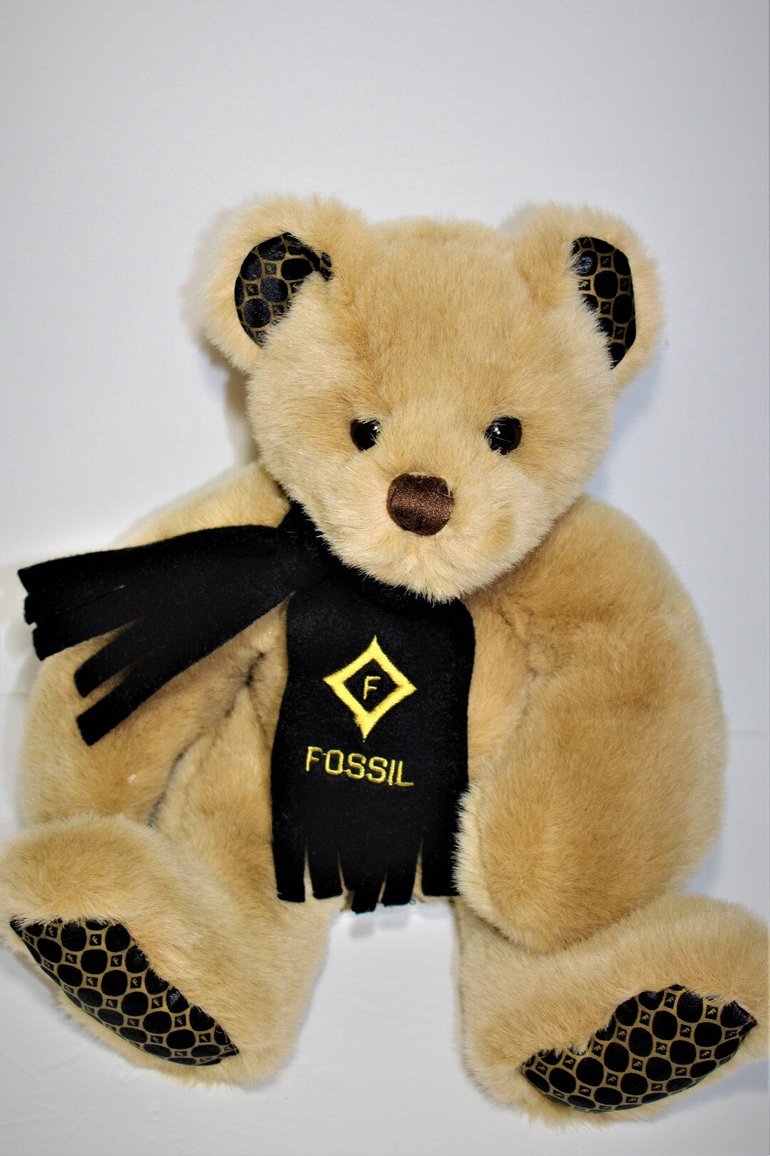 Vintage Authentic Fossil Teddy Bear Plush Stuffed Toy - Etsy
