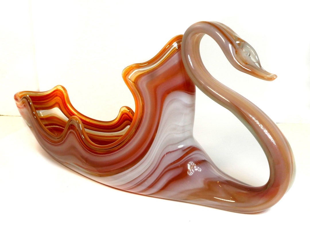 Vintage Swan Bowl - Etsy