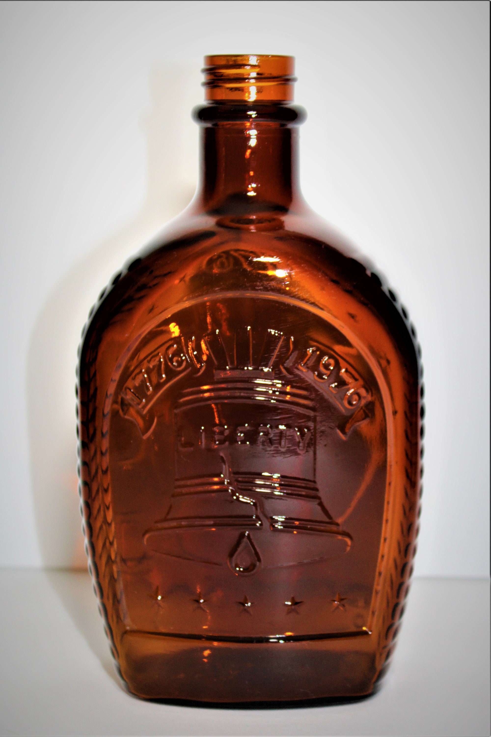 Vintage Log Cabin Syrup Glass Bottle 1776 - 1976 Liberty - Etsy