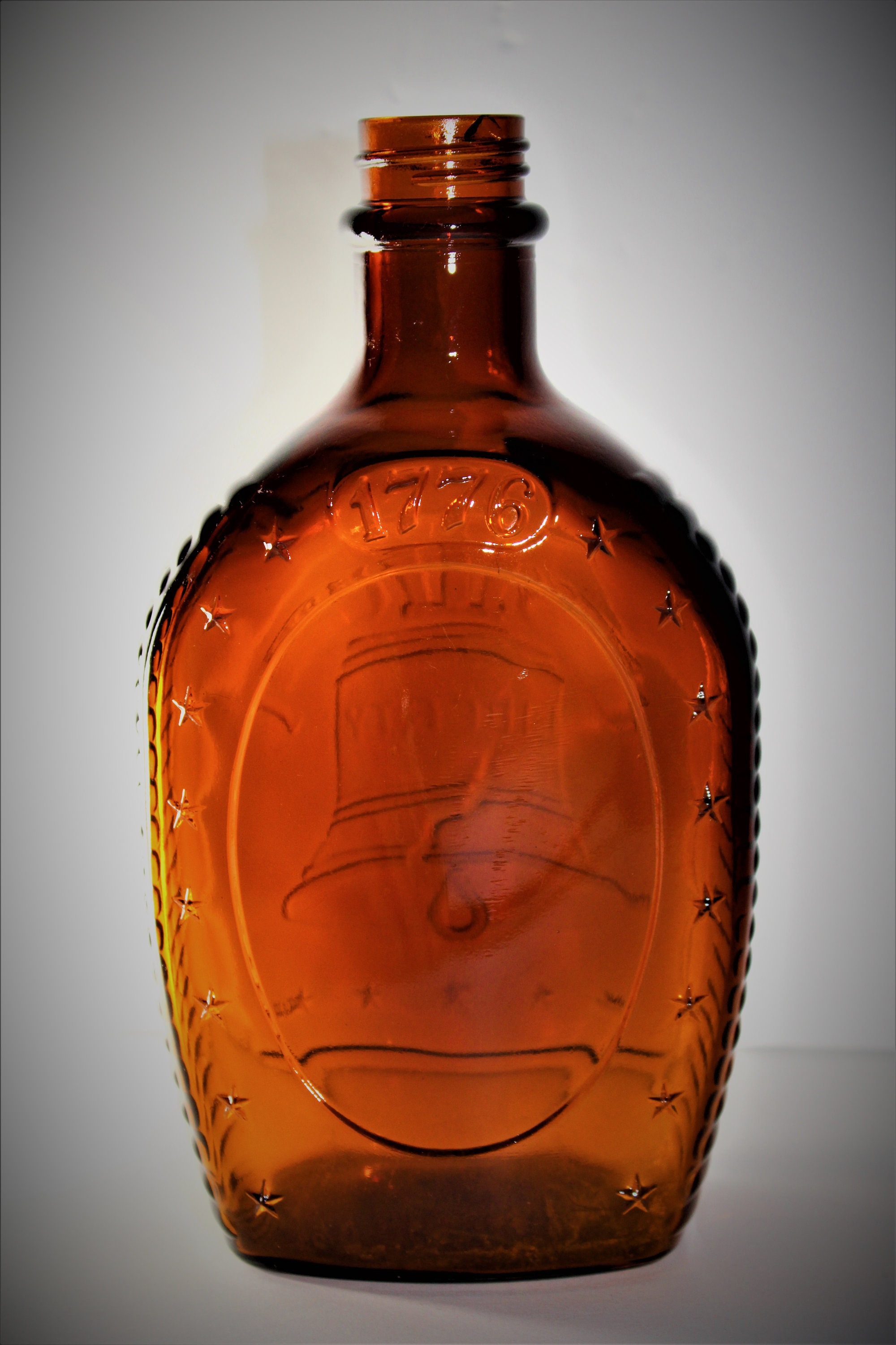 Vintage Log Cabin Syrup Glass Bottle 1776 - 1976 Liberty - Etsy