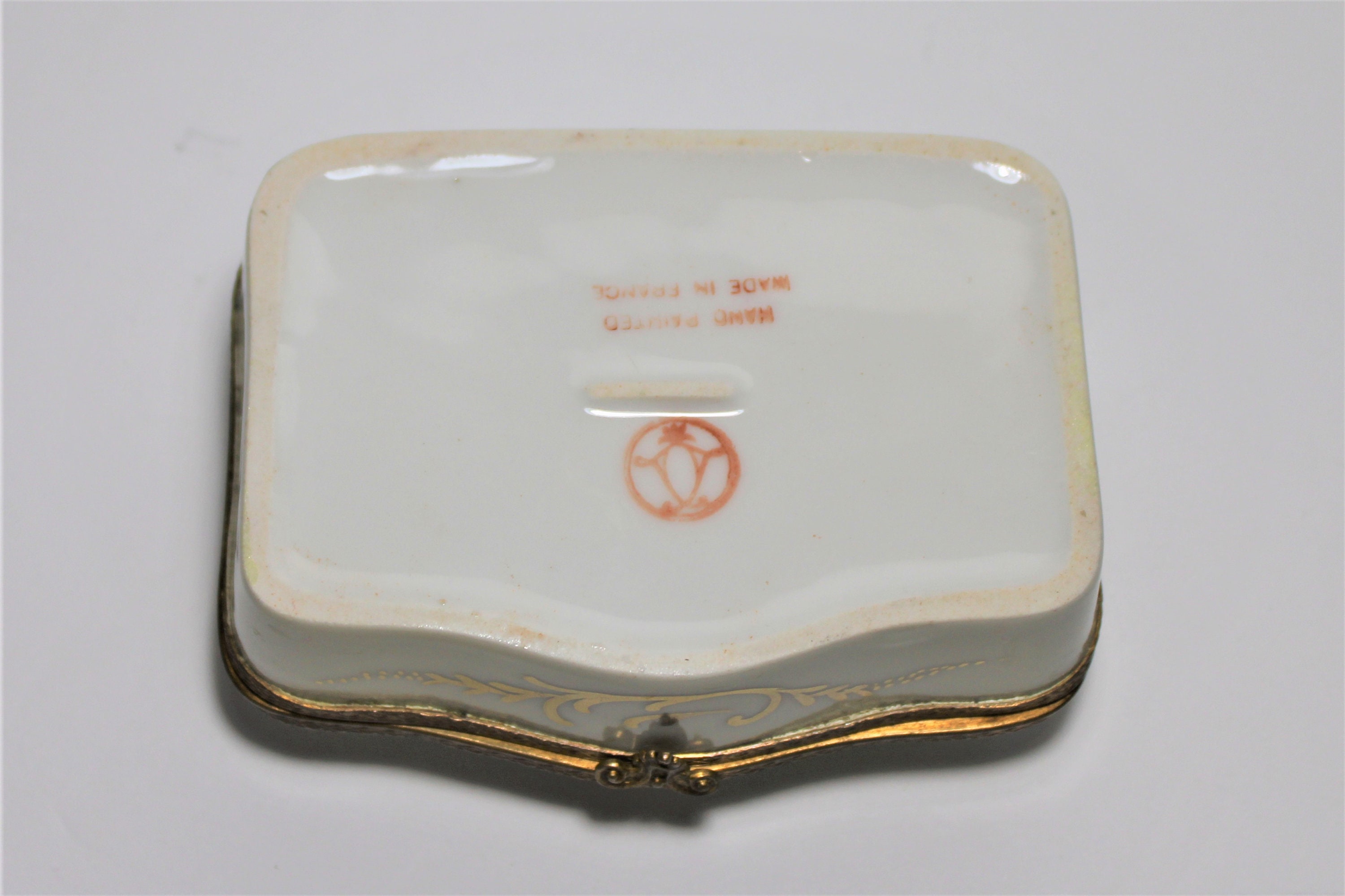 Antique French Limoges Signed Hand Painted Hinged Trinket Box - Etsy