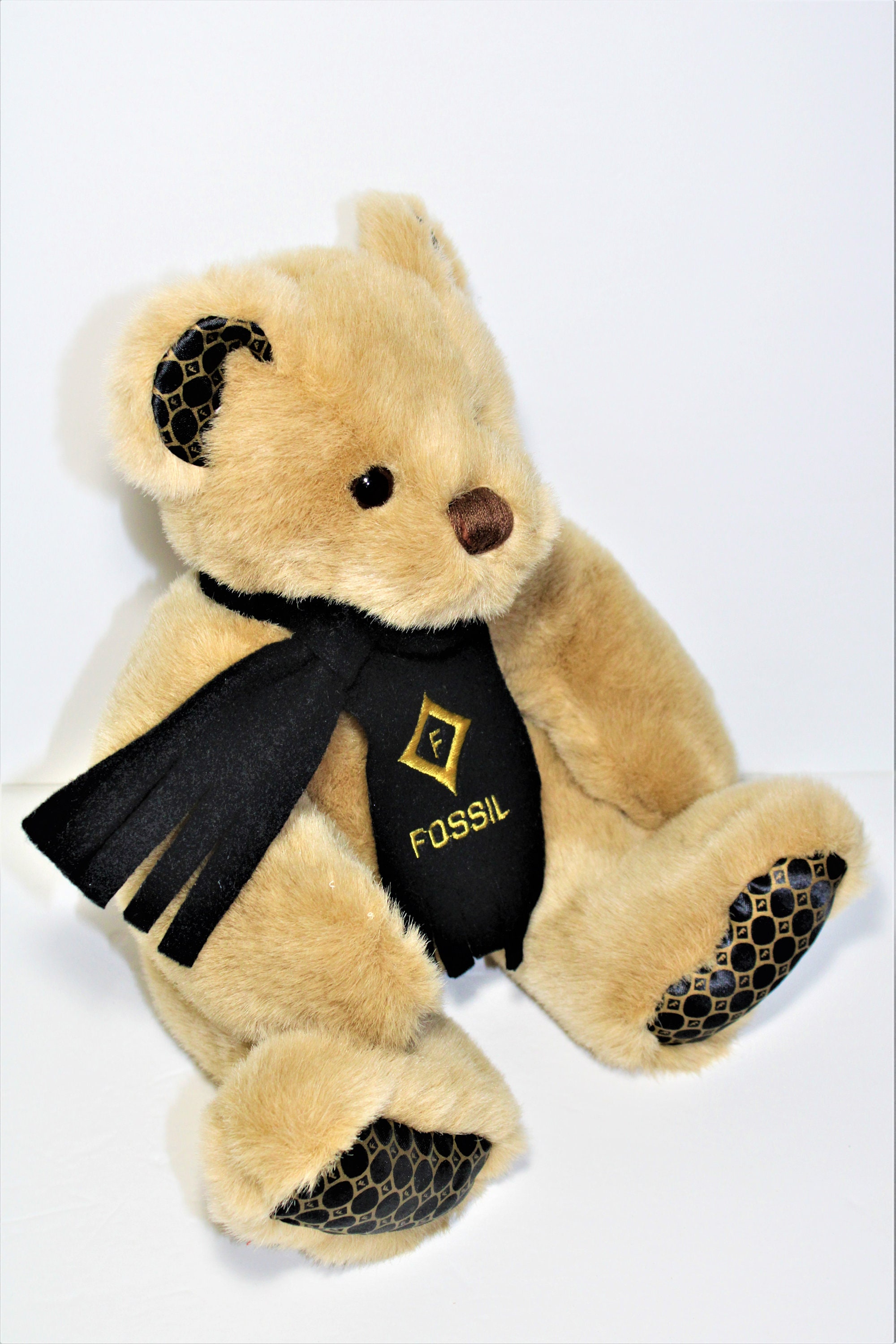 Vintage Authentic Fossil Teddy Bear Plush Stuffed Toy - Etsy