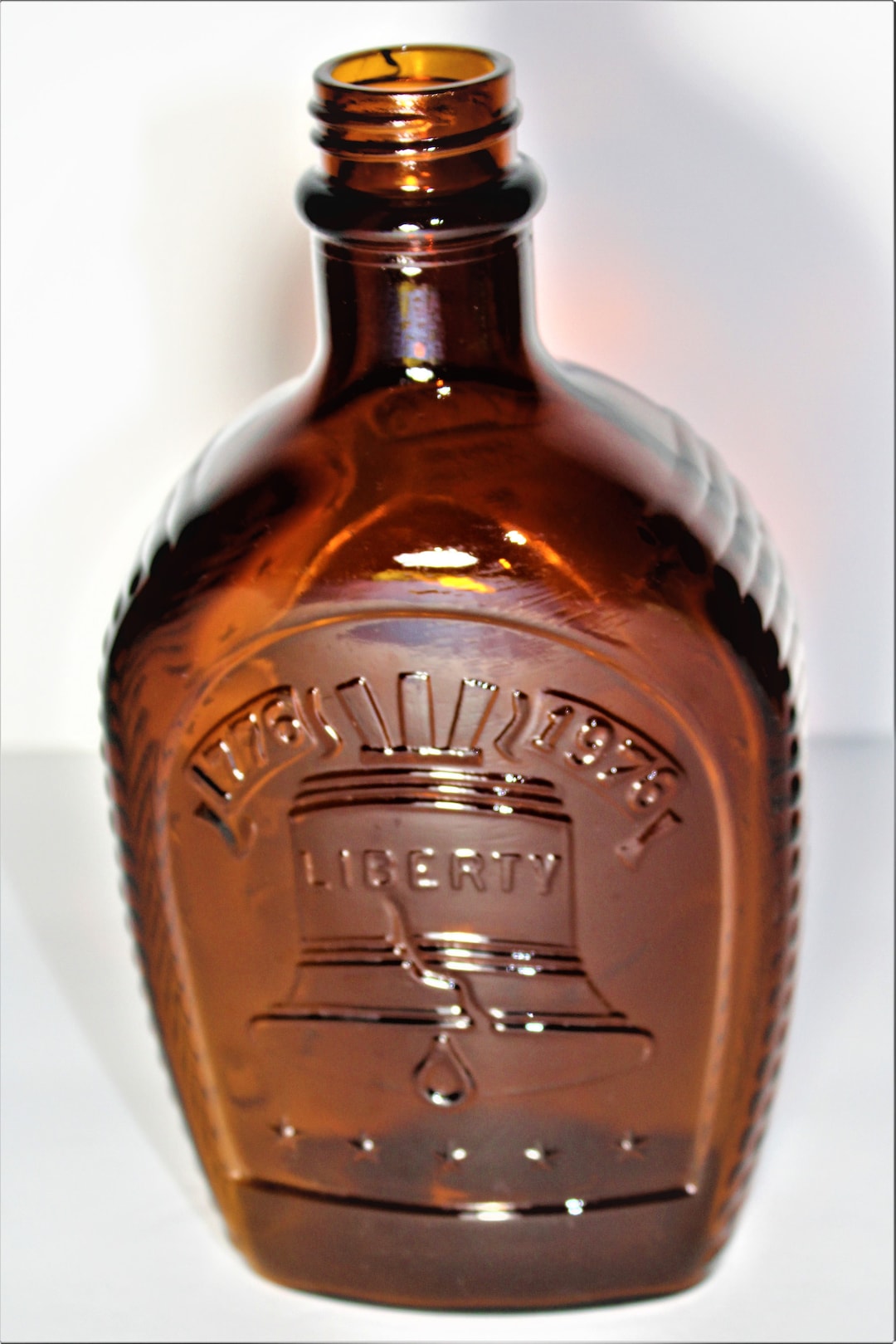 Vintage Log Cabin Syrup Glass Bottle 1776 - 1976 Liberty - Etsy