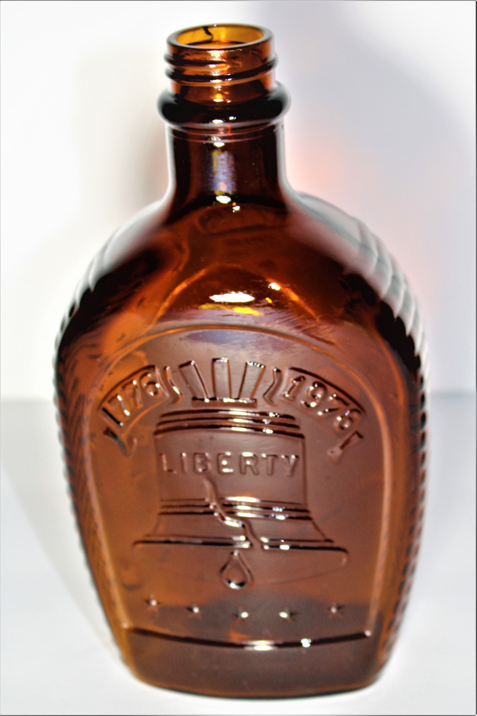 Vintage Log Cabin Syrup Glass Bottle 1776 - 1976 Liberty - Etsy