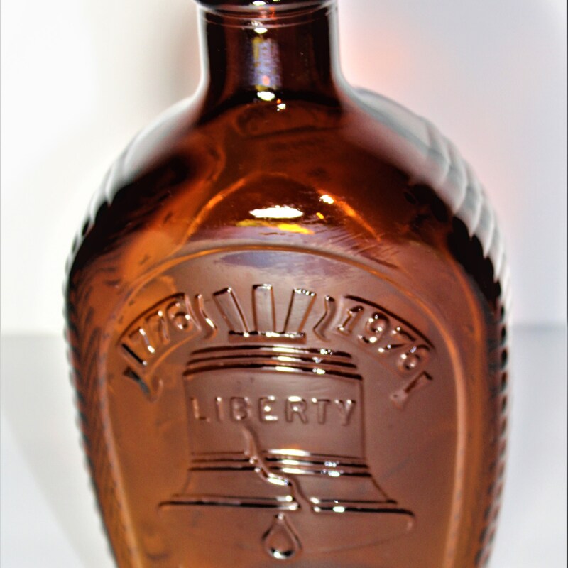 Log Cabin Syrup Glass Bottle - Etsy