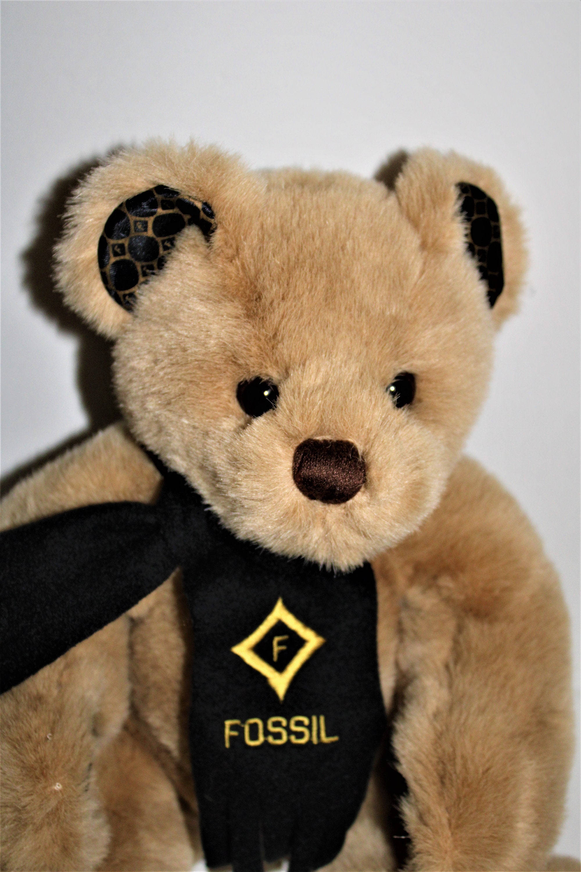 Vintage Authentic Fossil Teddy Bear Plush Stuffed Toy - Etsy