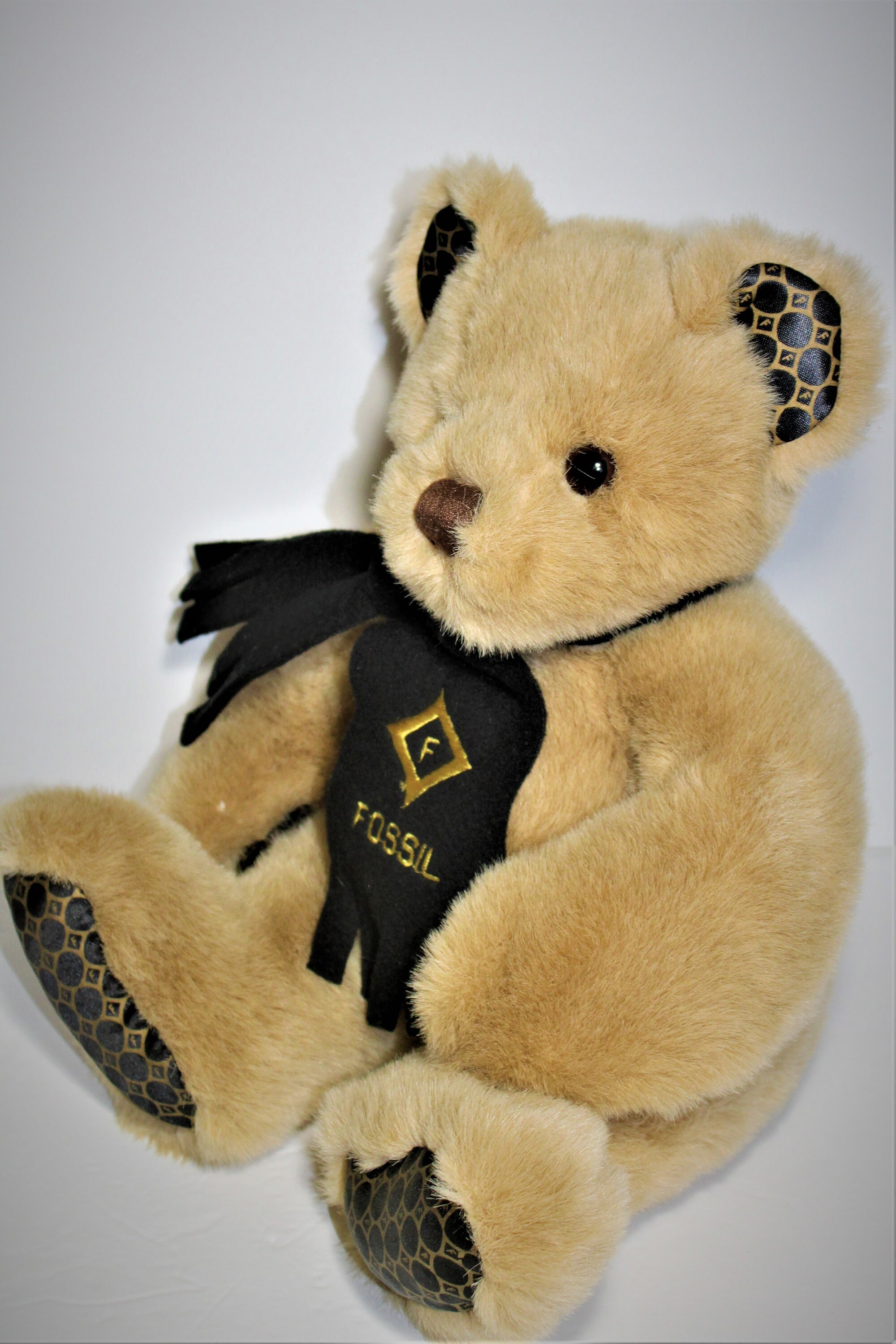 Vintage Authentic Fossil Teddy Bear Plush Stuffed Toy - Etsy