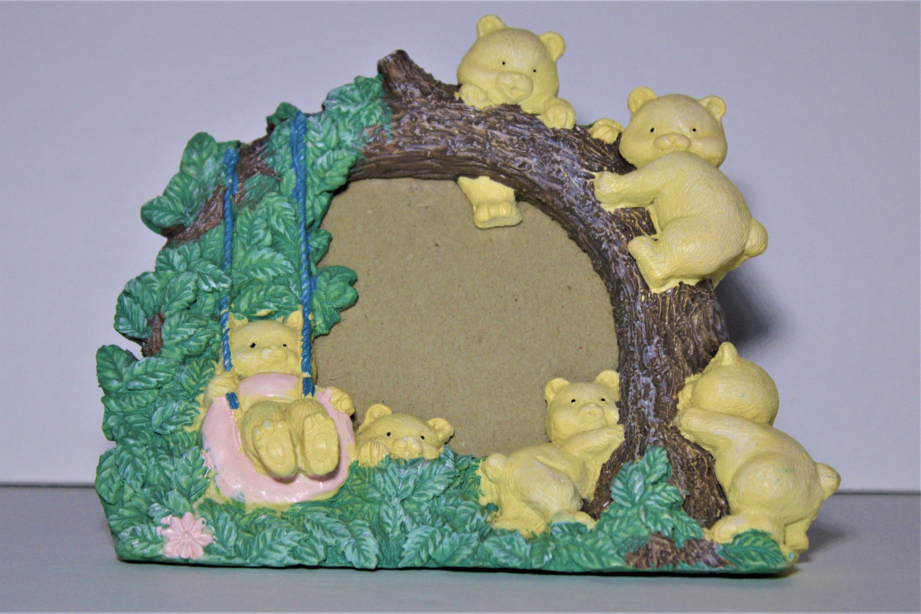 Vintage Picture Frame With Teddy Bears - Etsy UK