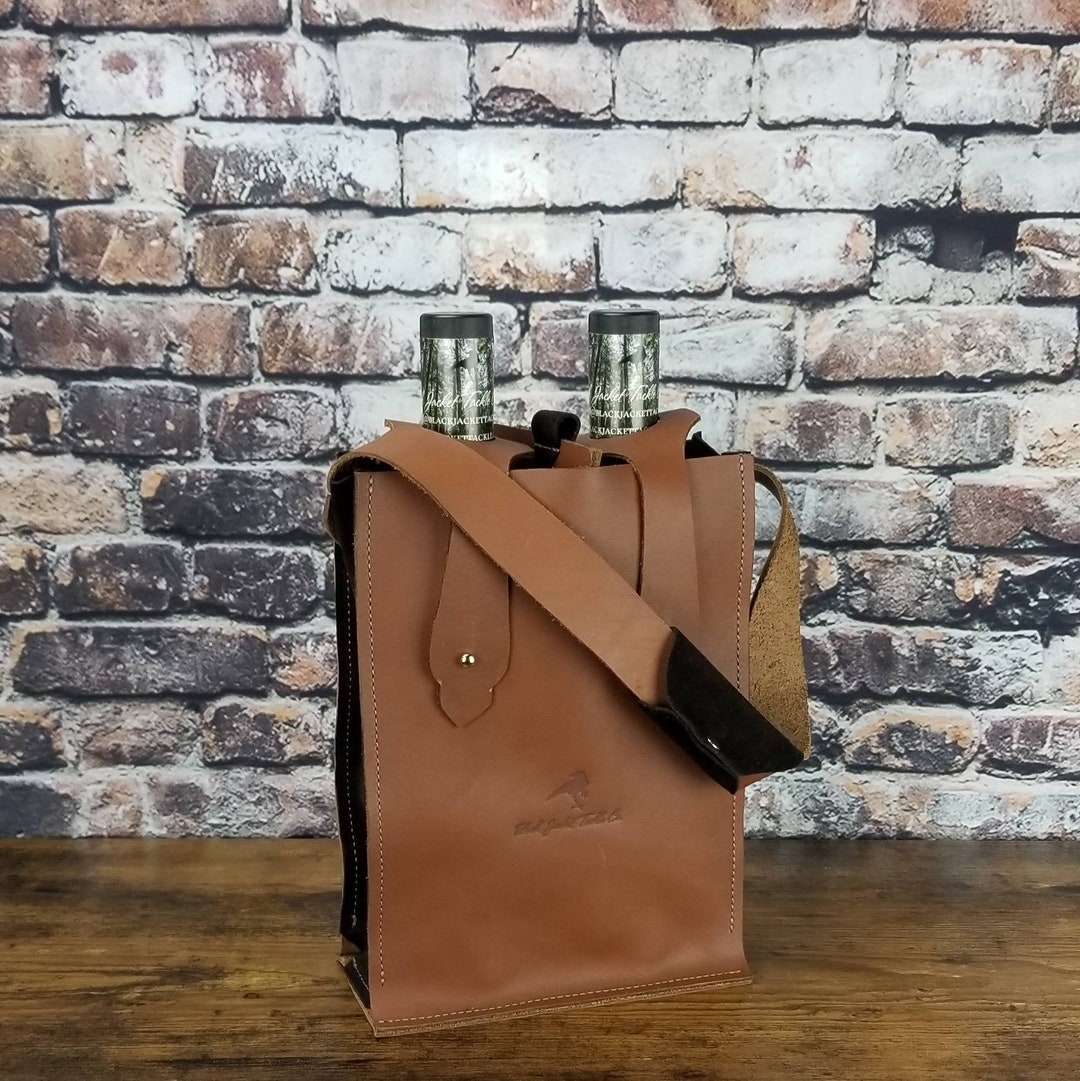 Double-bottle Wine Courier | Wine Bottle Bag | Gifts for Wine Lovers ...