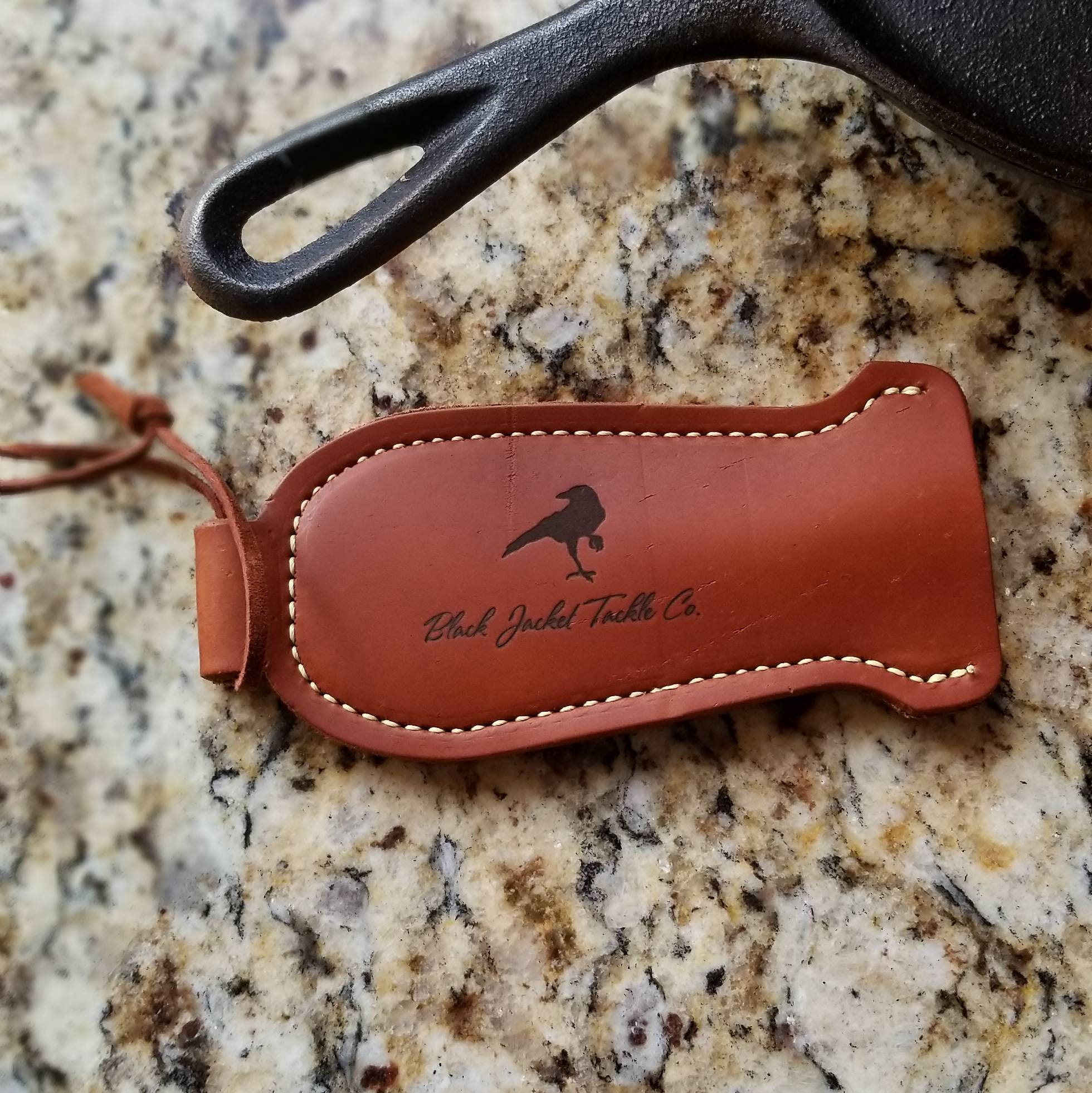 Genuine Leather Hot Handle Holder | Cast Iron Standard Skillet Handle ...