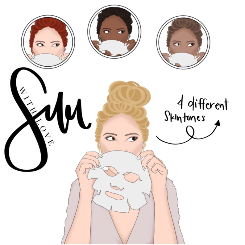 Relax Spa Night Self Care Digital Clipart - Etsy