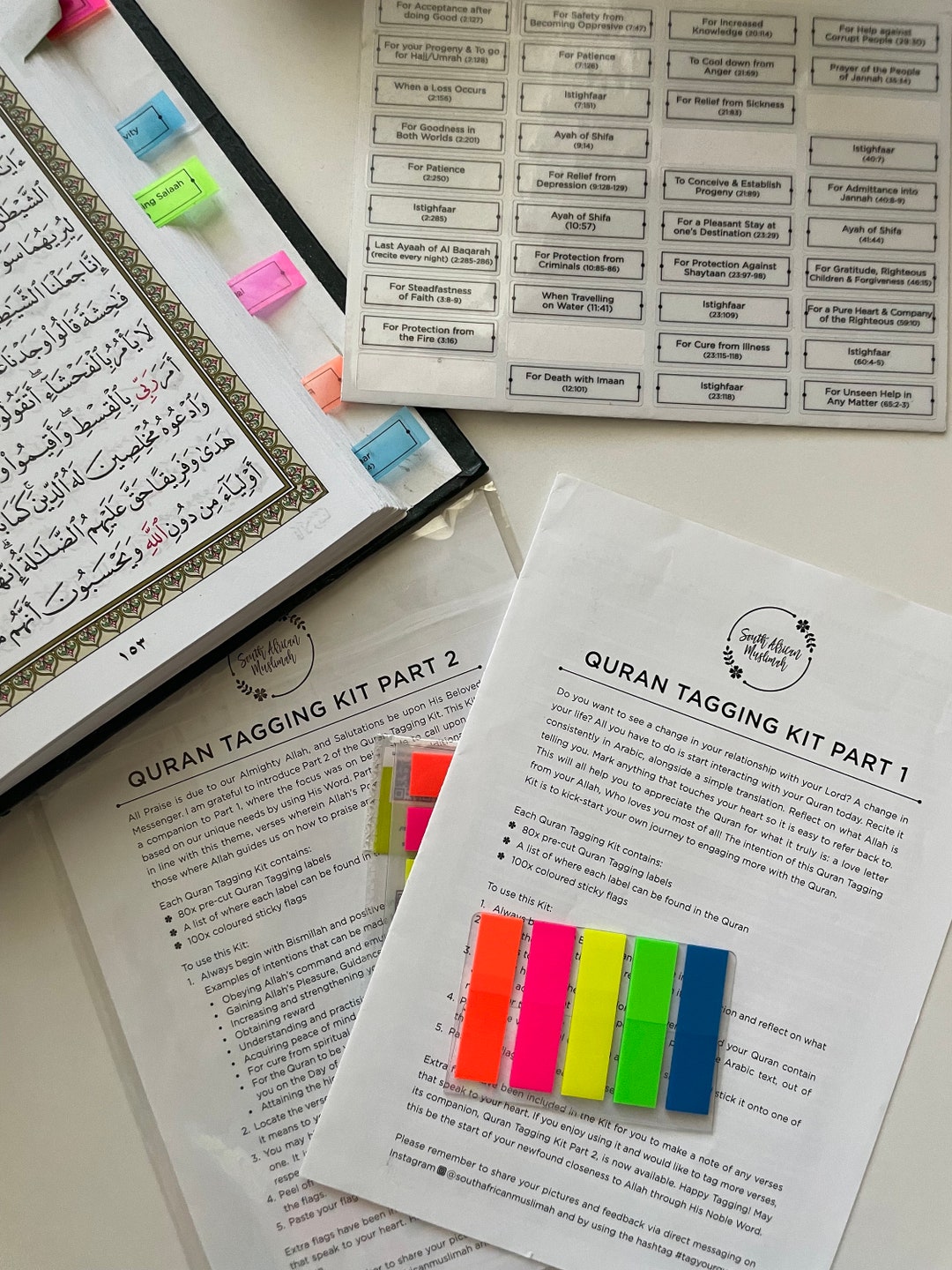 Quran Tagging Kit part 1 and 2 currently Sold Out and Will Be Restocked ...