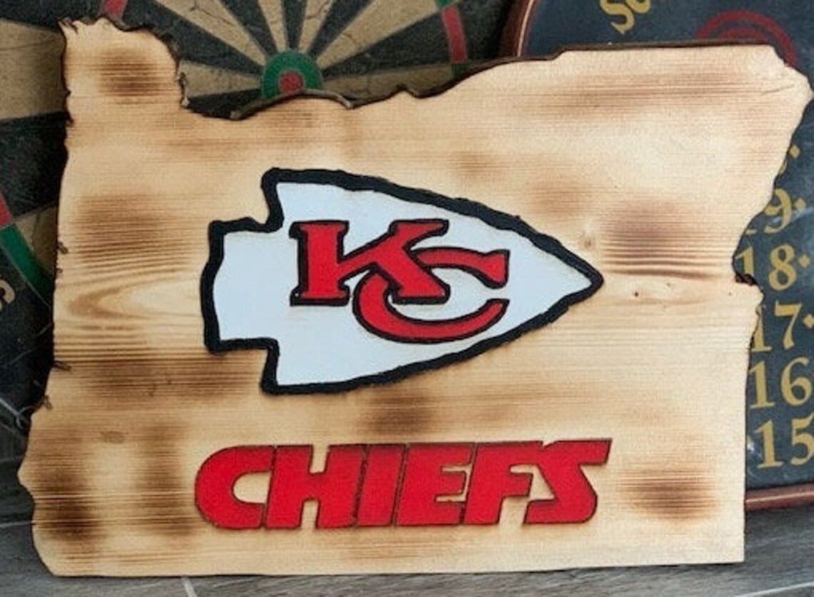 Oregon Kansas City Chiefs Wood Sign - Etsy