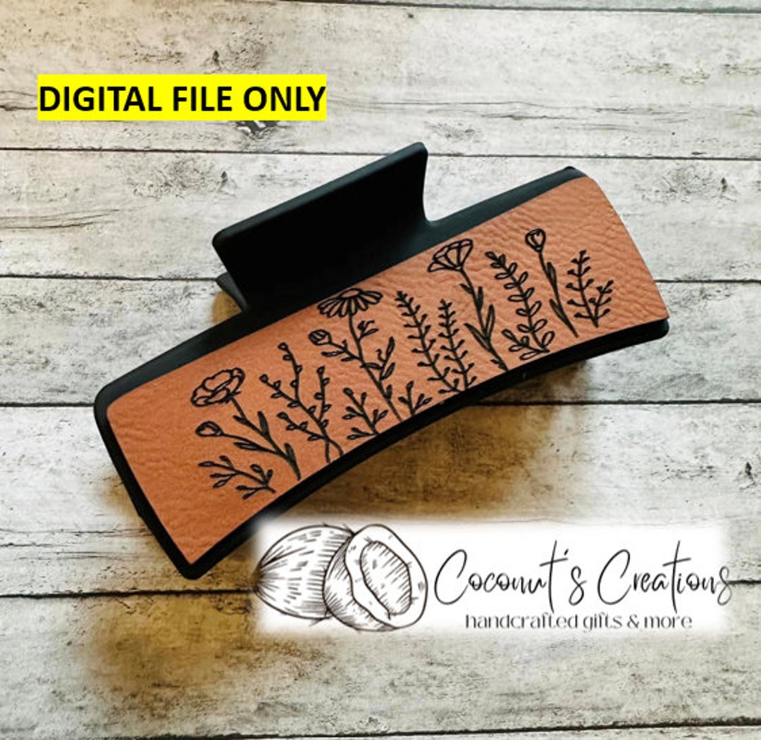 Dainty Flower DIGITAL FILE Claw Clip - Etsy