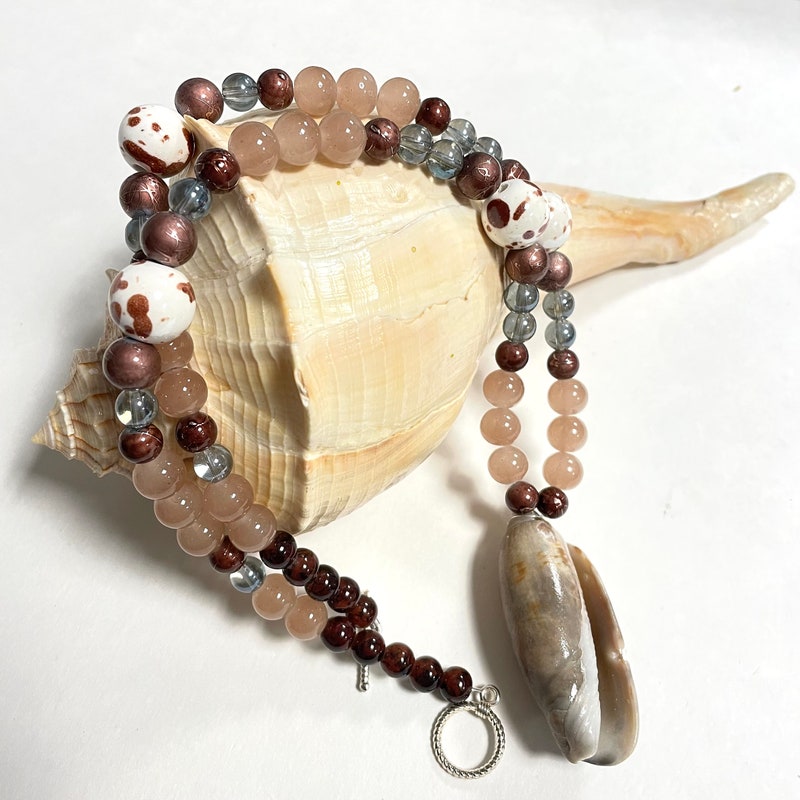 Olive Shell Pendant - Etsy