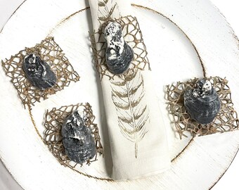 Set of 4 Handpainted Oyster Shell Nativity Napkin Holders - Etsy