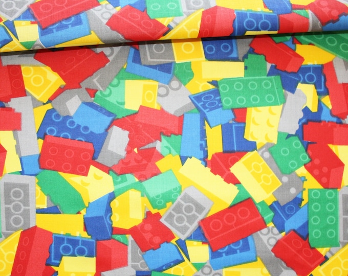 Fabric Building Blocks in Cotton Printed Oeko Tex - Etsy