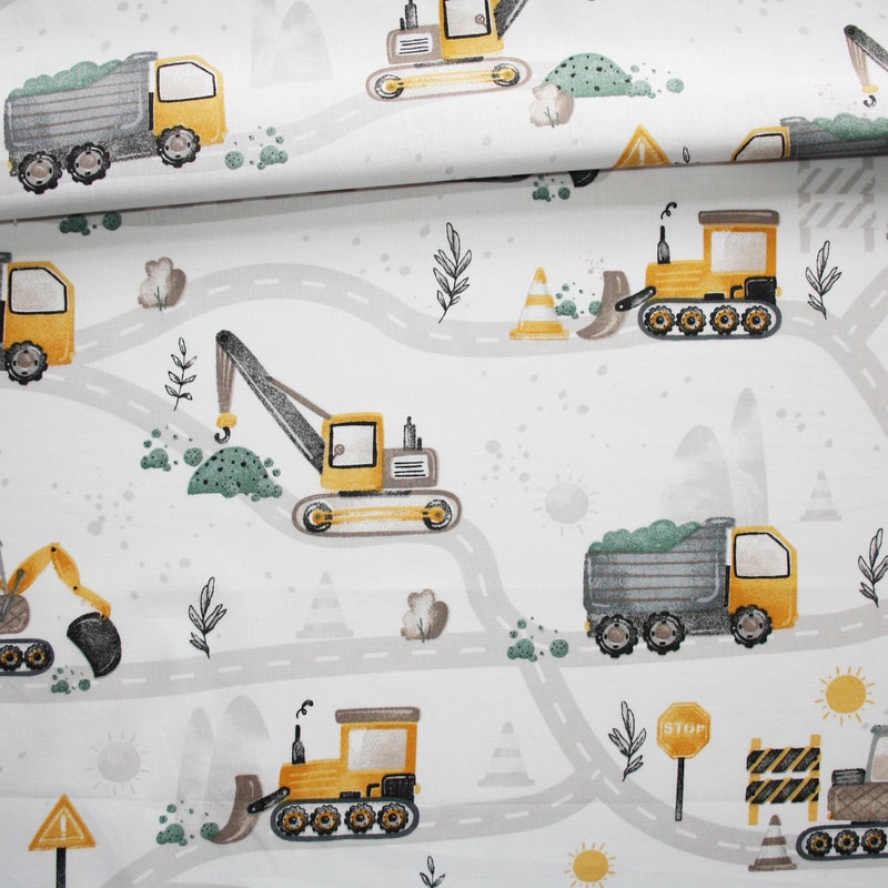 Bulldozer Fabrics - Etsy UK