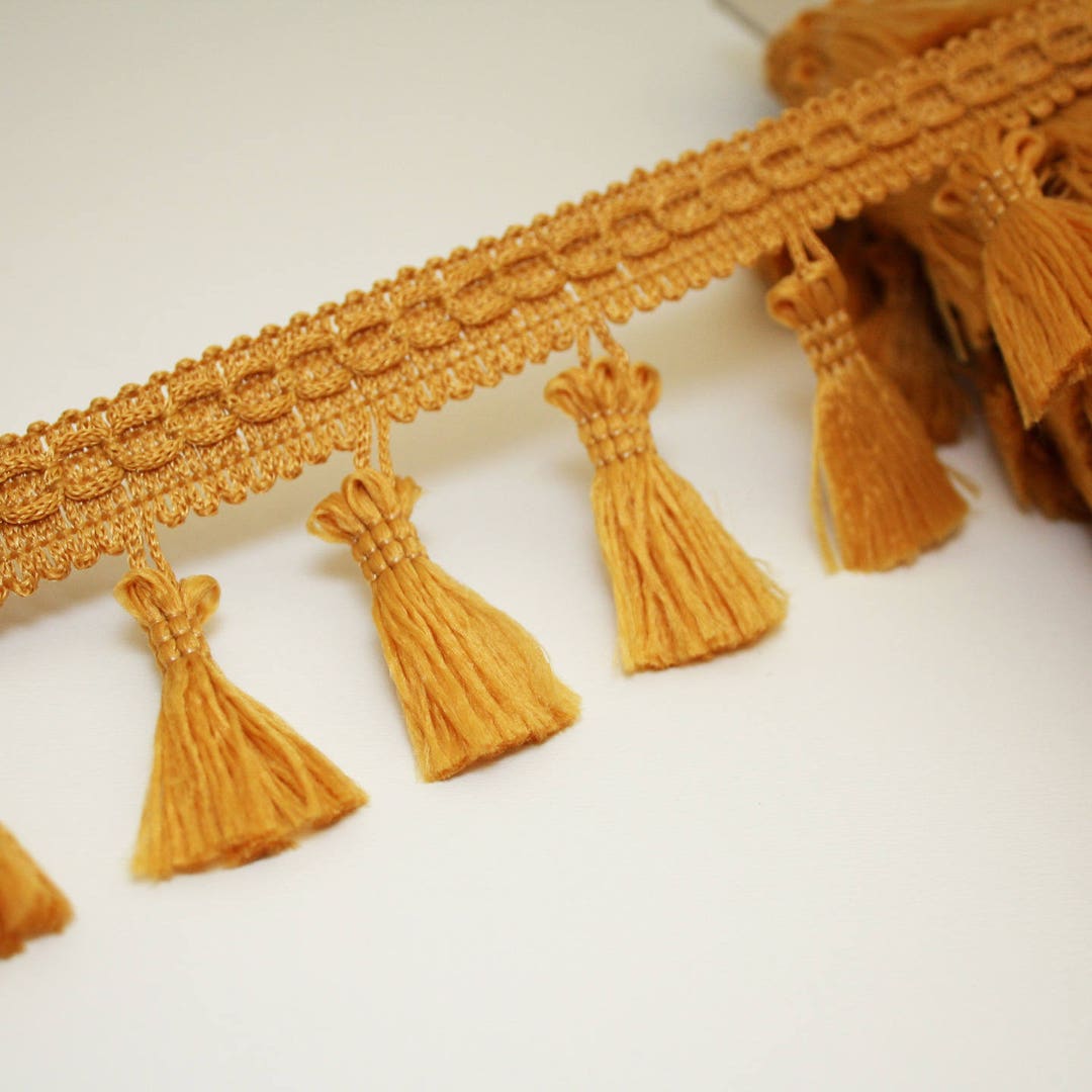 Braid Tassels Fringe 53 Mm Mustard Yellow - Etsy