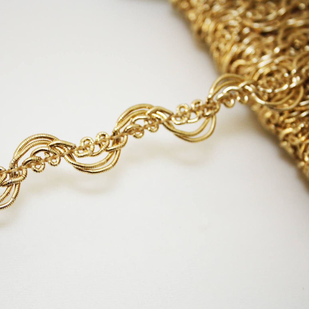 13 Mm Gold Braid Sold by the Meter - Etsy