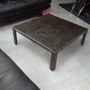 Industrial furniture coffee table steel | Etsy