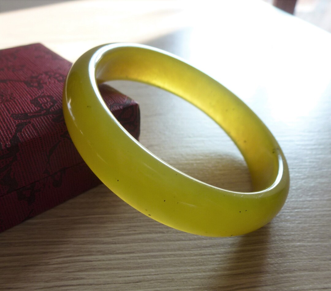 64mm2.52 Round Shape Natural Xiu Jade Bangle Bracelet From China ...