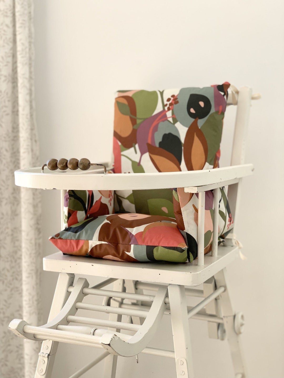 High Chair Cushion, Coated Cotton, Oeko-tex, Maddy - Etsy