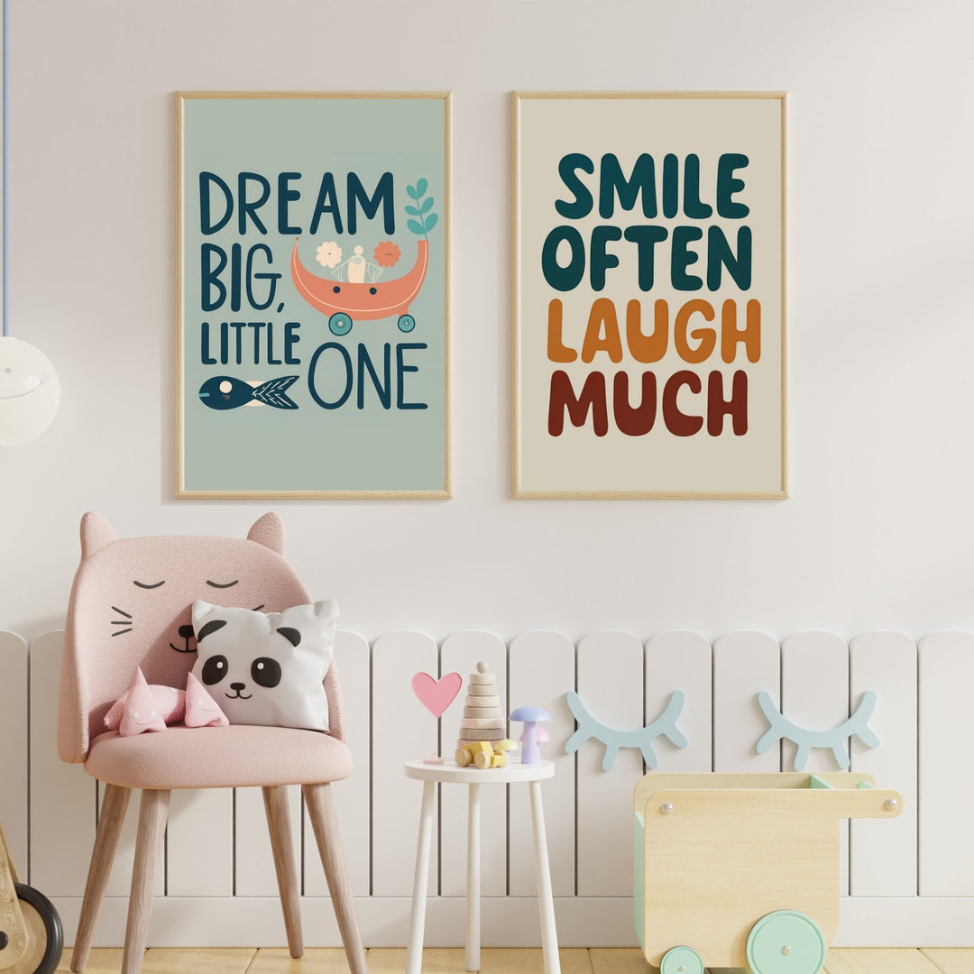 Inspirational Posters for Children Affirmations Wall Decor - Etsy